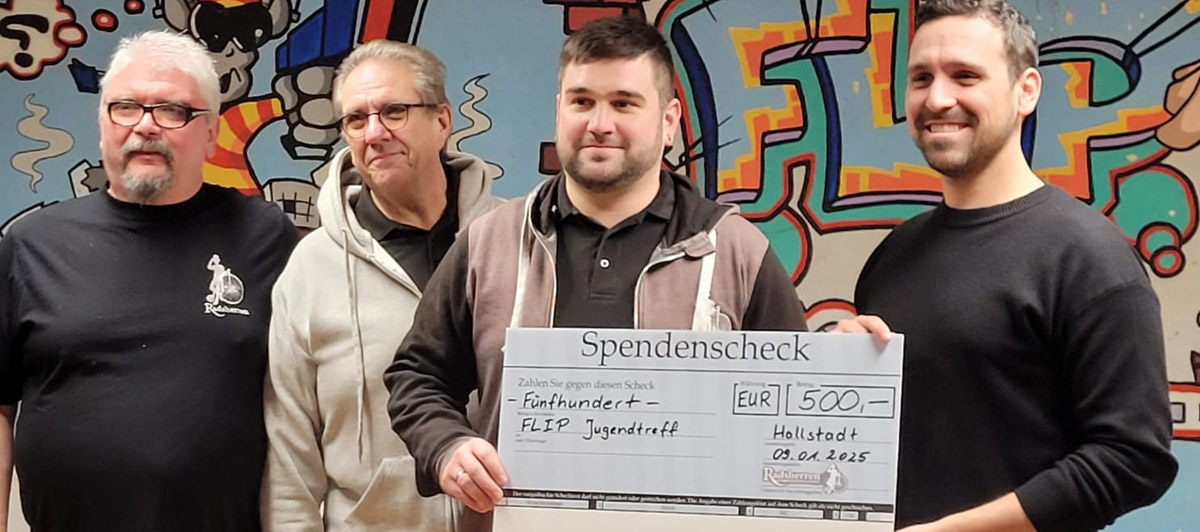 Spende der Radsherren Hallstadt an den Jugendtreff FLIP – Nachrichten ...